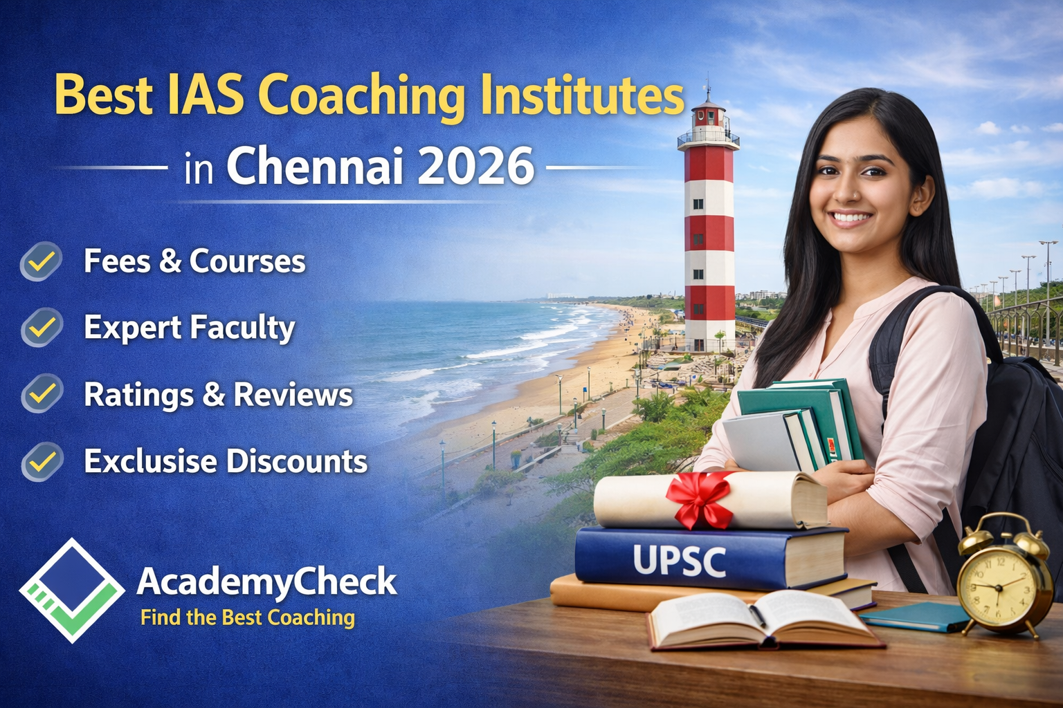 Best 5 UPSC Coaching Institutes in Chennai 2026 | AcademyCheck