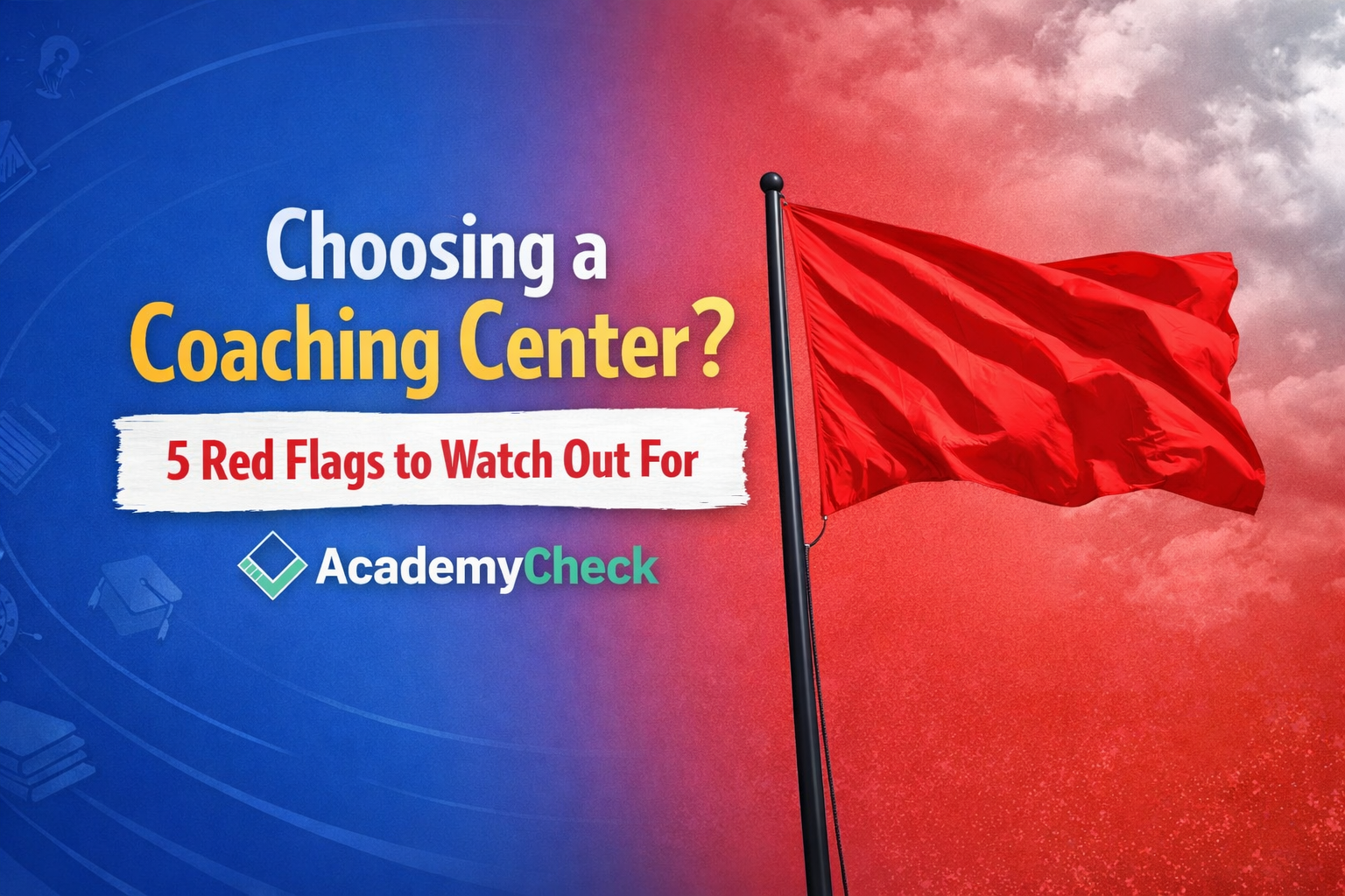 Choosing a Coaching Center? 5 Red Flags to Watch Out For | Academycheck ...