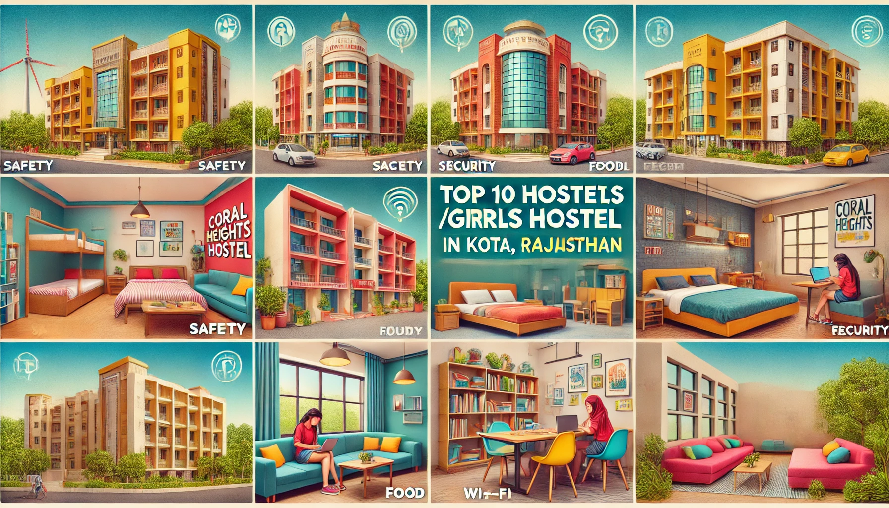 Top 10 Hostels/PGs for Students in Kota, Rajasthan