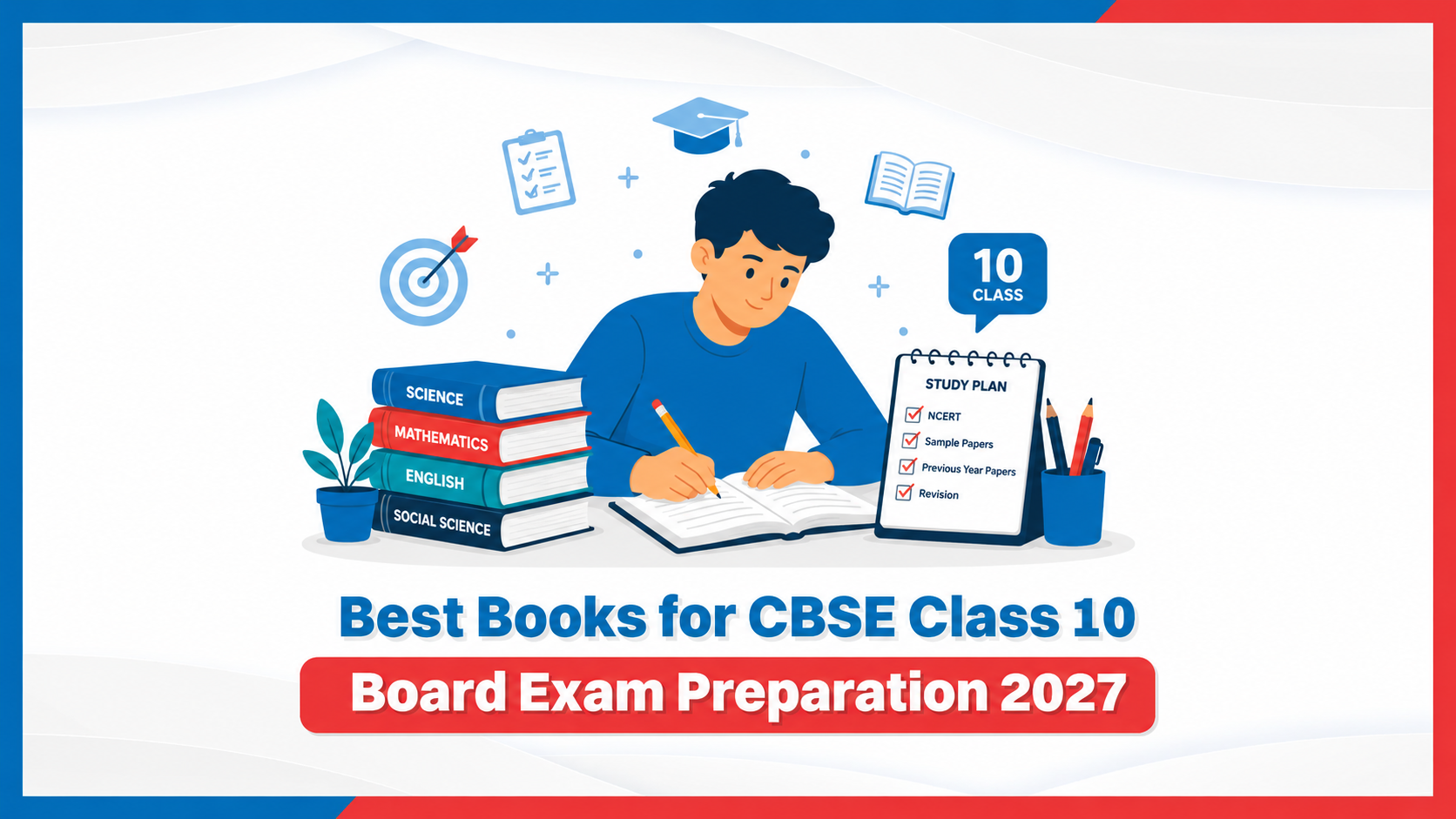 Best Books for CBSE Class 10 Board Exam Preparation 2027 | AcademyCheck