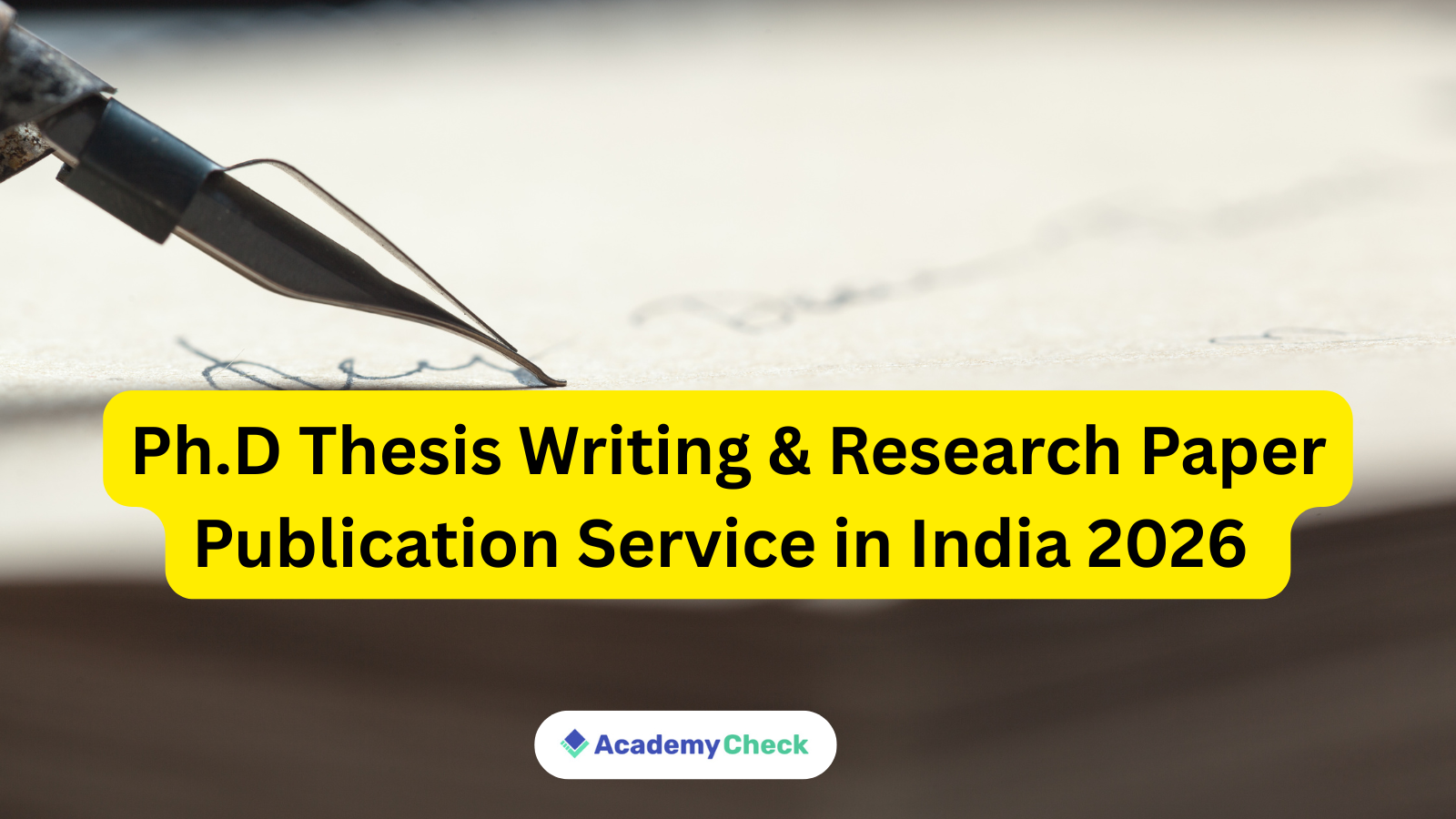 Best Ph.D Thesis Writing & Research Paper Publication Service in India ...