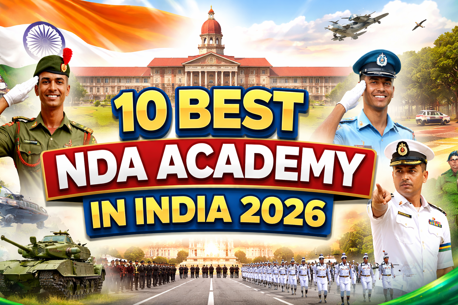 Best NDA Coaching Centers in India 2026 list. | AcademyCheck