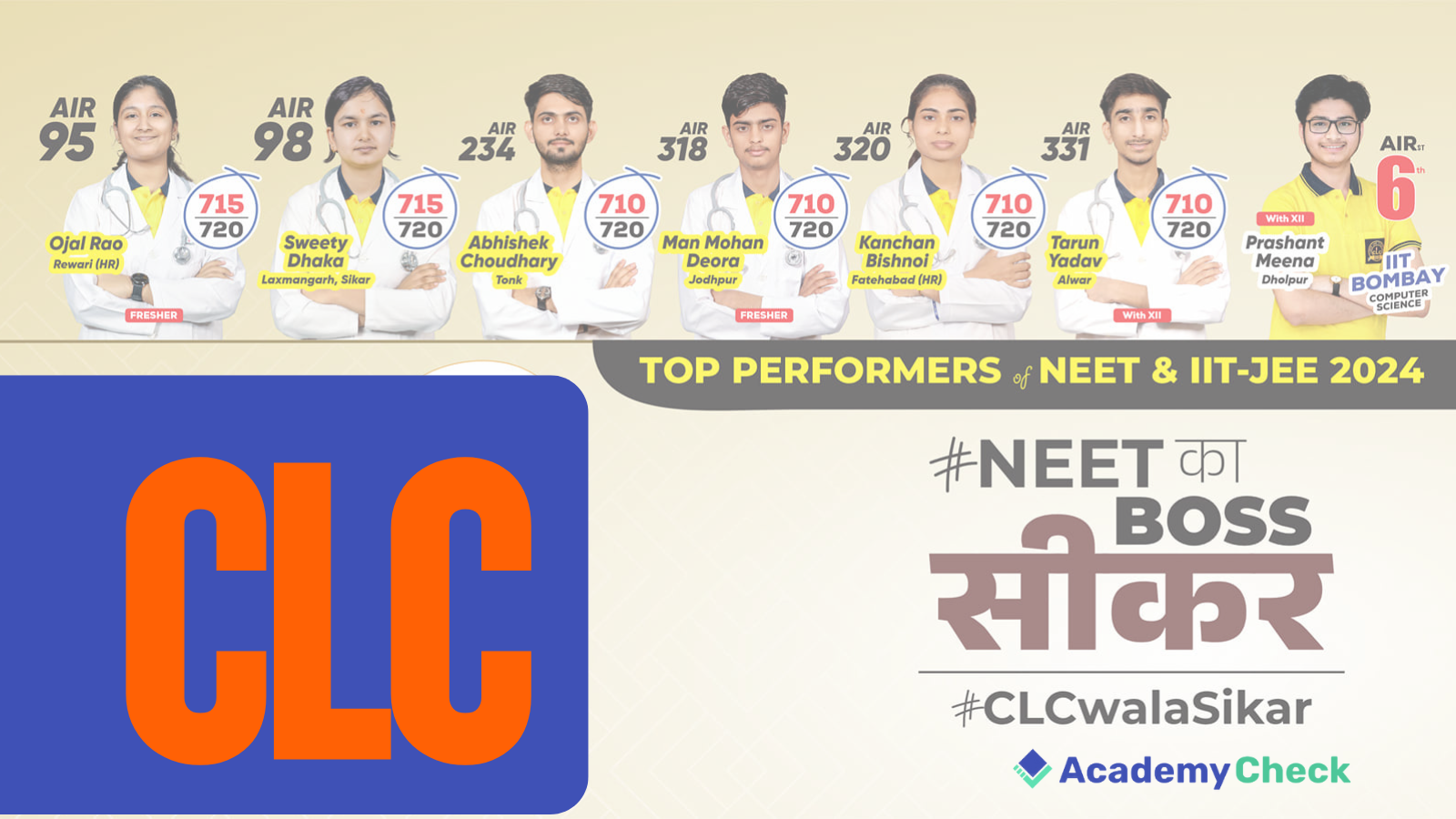 CLC Sikar 2025 – A Consistent Performer in NEET Coaching