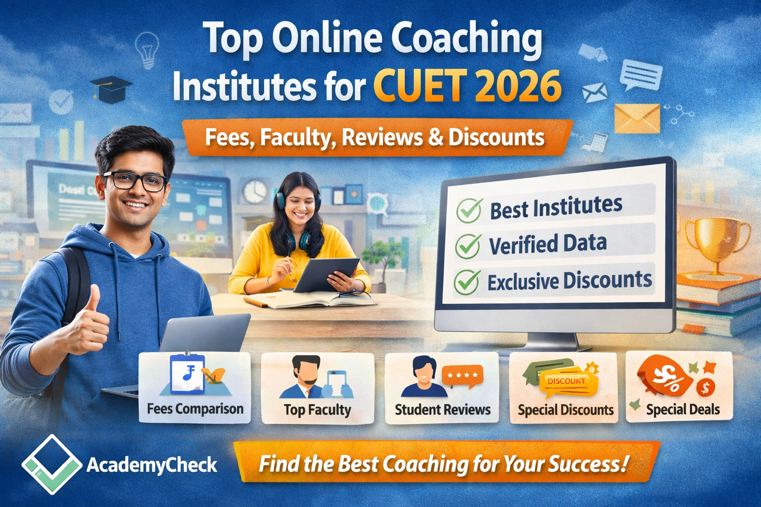 Top 10 CUET Online Coaching Institutes in India 2026 | AcademyCheck